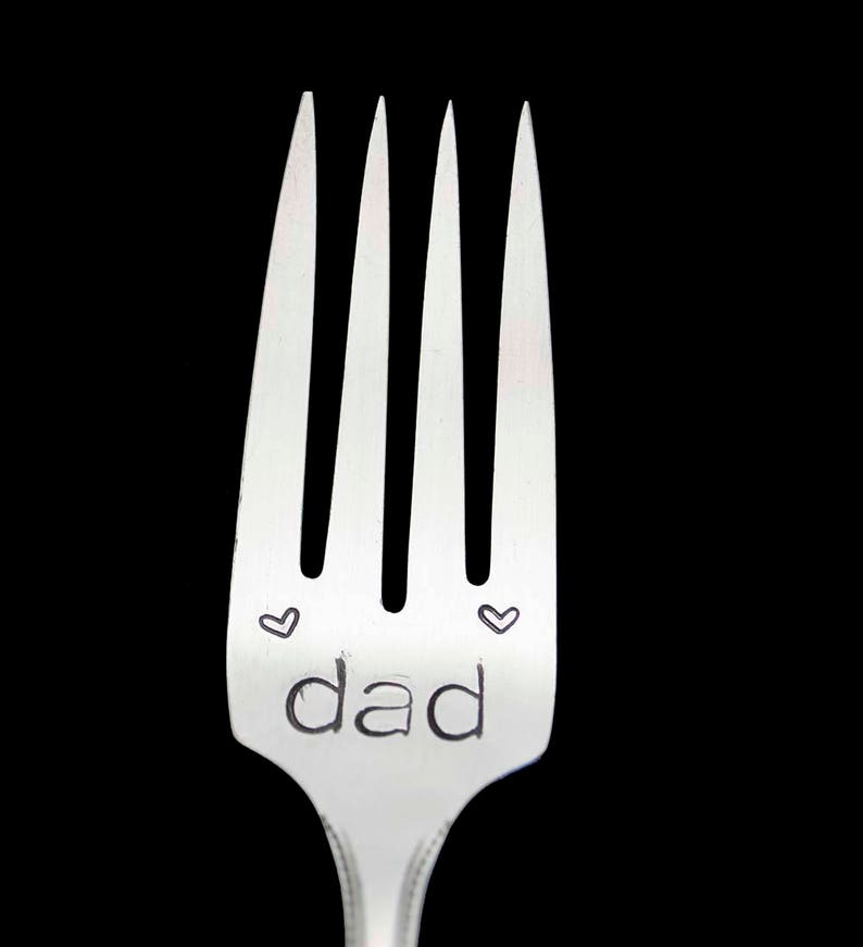 Stamped Fork Dad Gift Vintage Engraved Silverware Gift For | Etsy