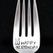 Stamped Fork Happy Birthday Personalized Flatware Hand Stamped ...