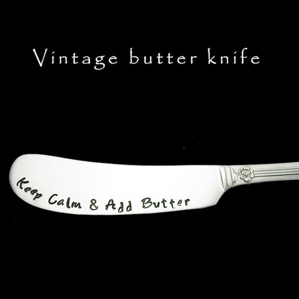 Stamped Butter Knife - Etsy
