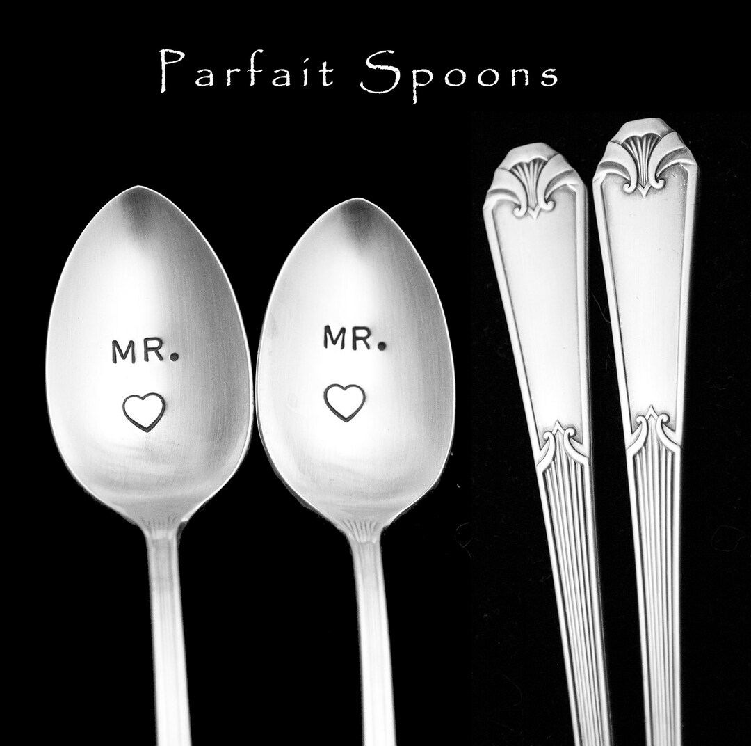 Same Sex Marriage Mr Mr Stamped Iced Tea Parfait Spoon Something Old ...
