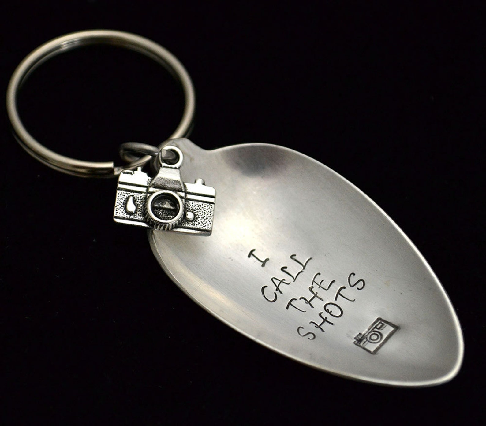 Stamped Spoon Keychain Gift for Photographer Silverware Key | Etsy