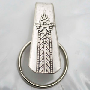 Spoon Handle Purse Hook Key Chain, Engraved Silverware Hand Stamped Key ...