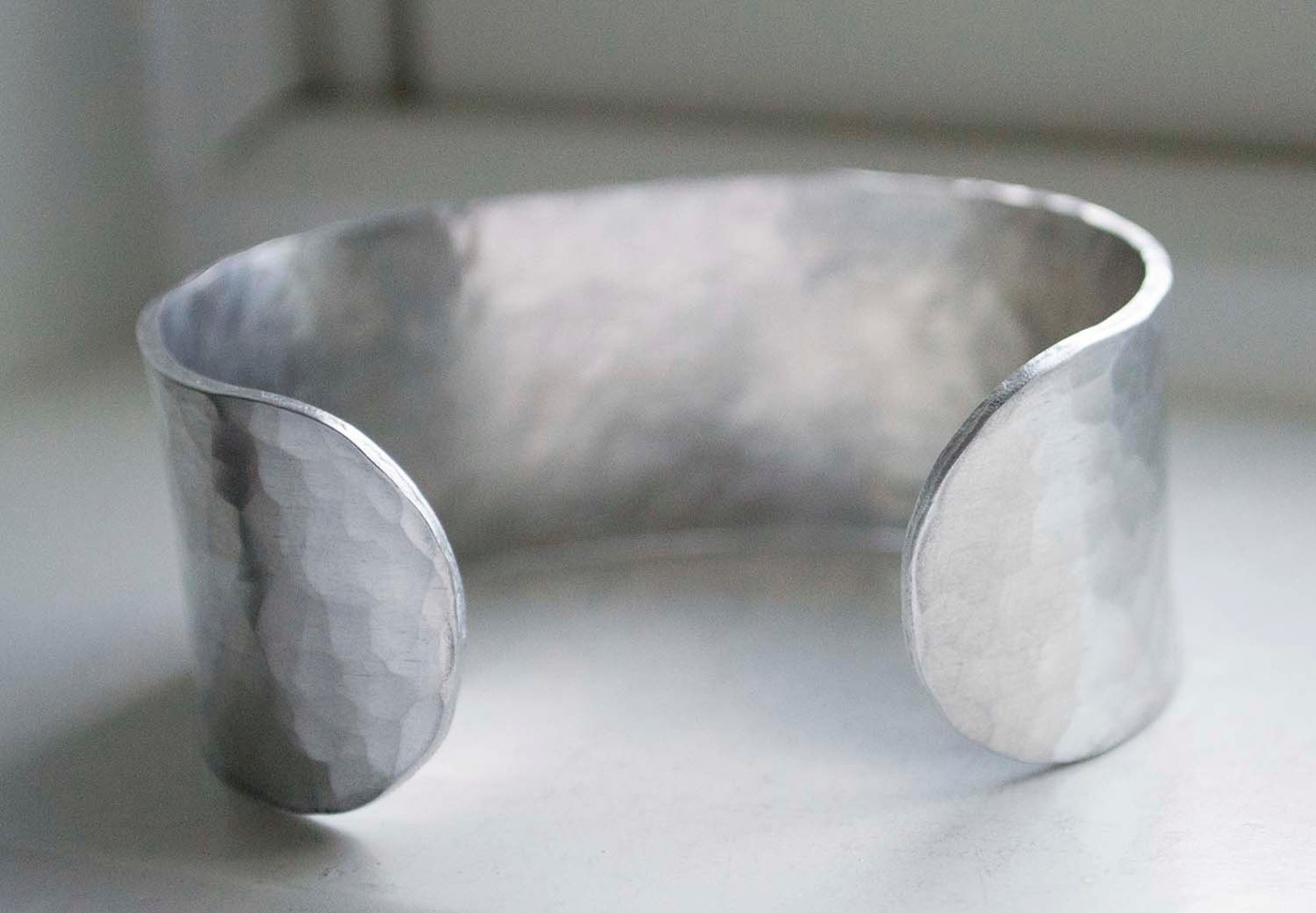 Hammered Aluminum Cuff Bracelet: Rustic Textured Metal Jewelry - Etsy