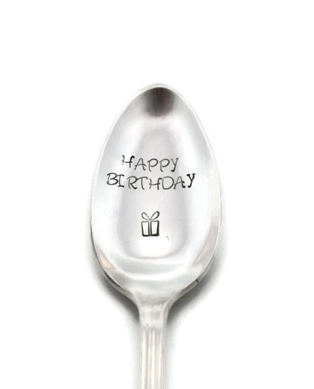 Stamped Spoon Happy Birthday Vintage Silverware Gifts Under 15 ...