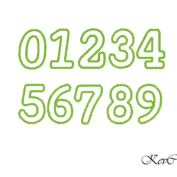 Embroidery Numbers - Etsy