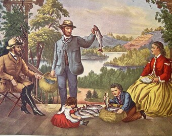 1800s lithograph | Etsy