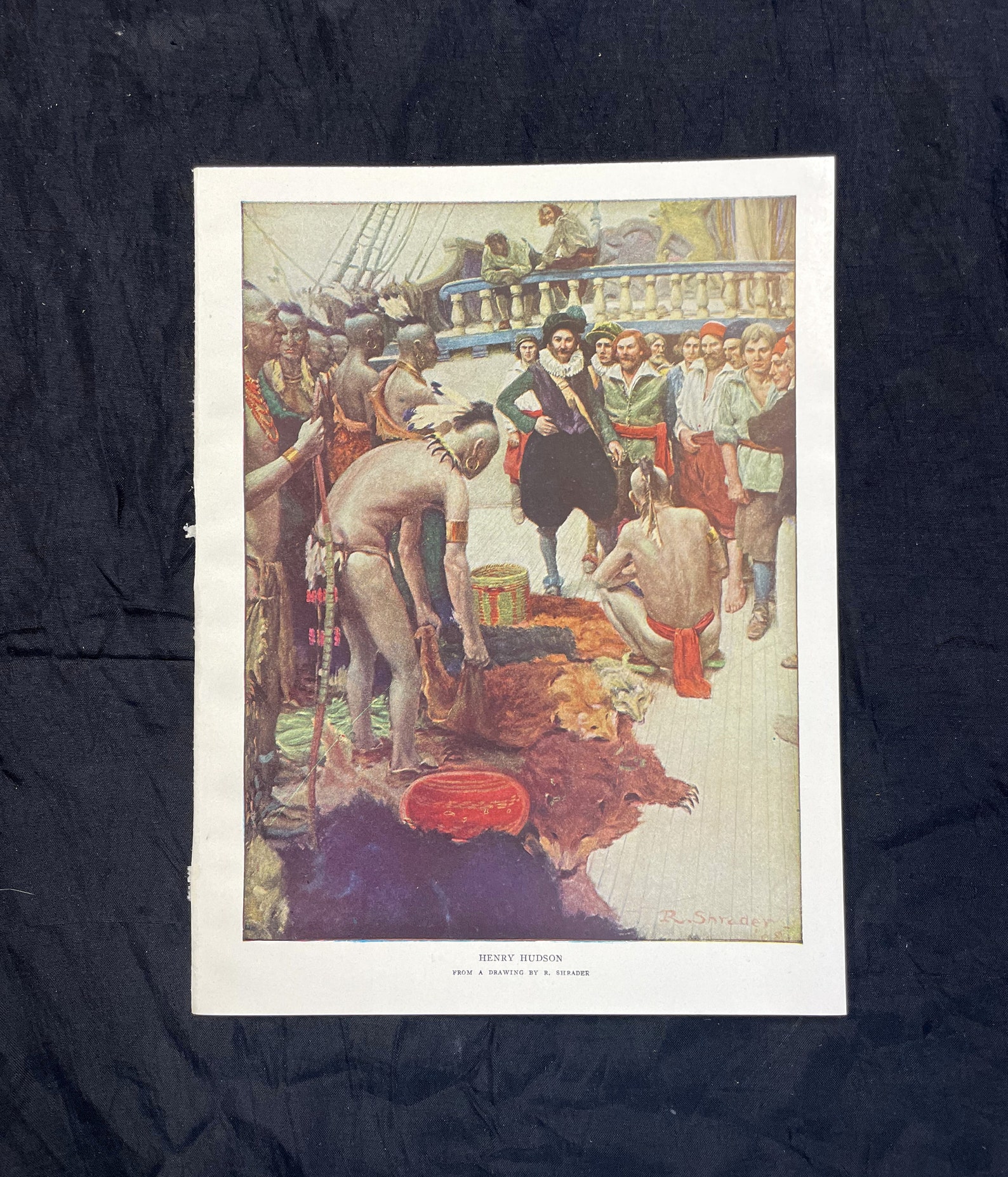 Henry Hudson by Edwin Roscoe Shrader 1927 Lithograph Art Print - Etsy