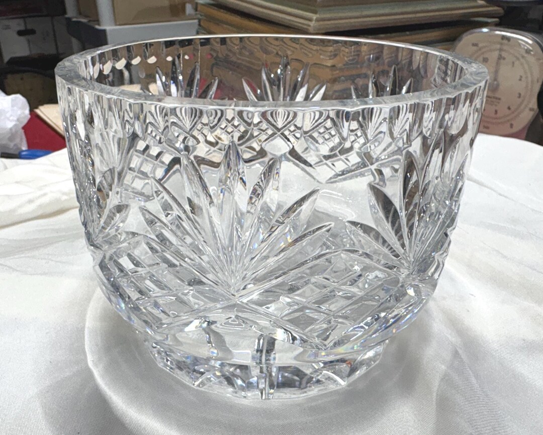 Illusions 24% Full Lead Crystal Clear Deep Bowl Hand Cut Germany - Etsy