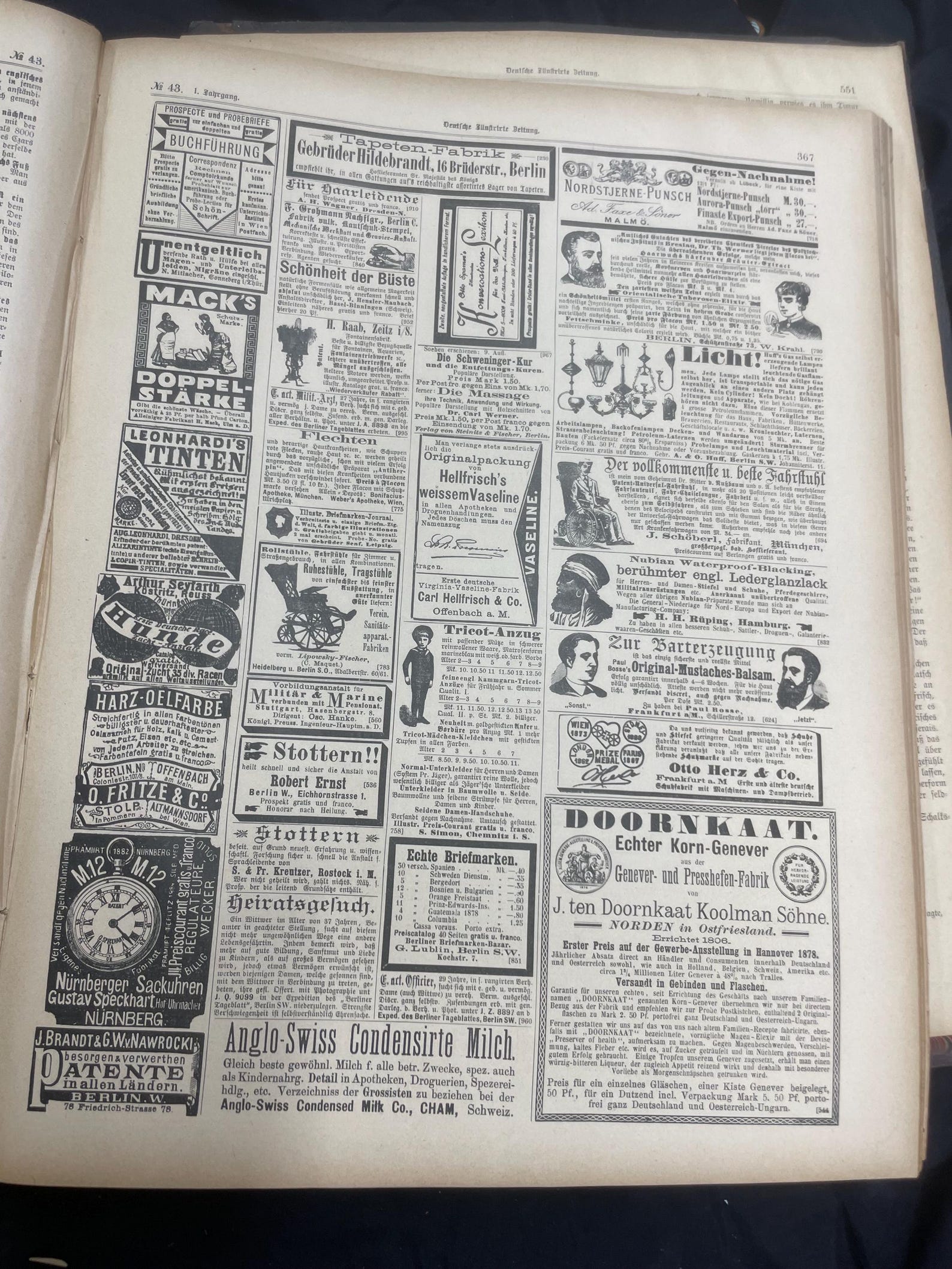 Deutsche Illustrierte Zeitung 1885 Dominik Emil Book Bound Magazine ...