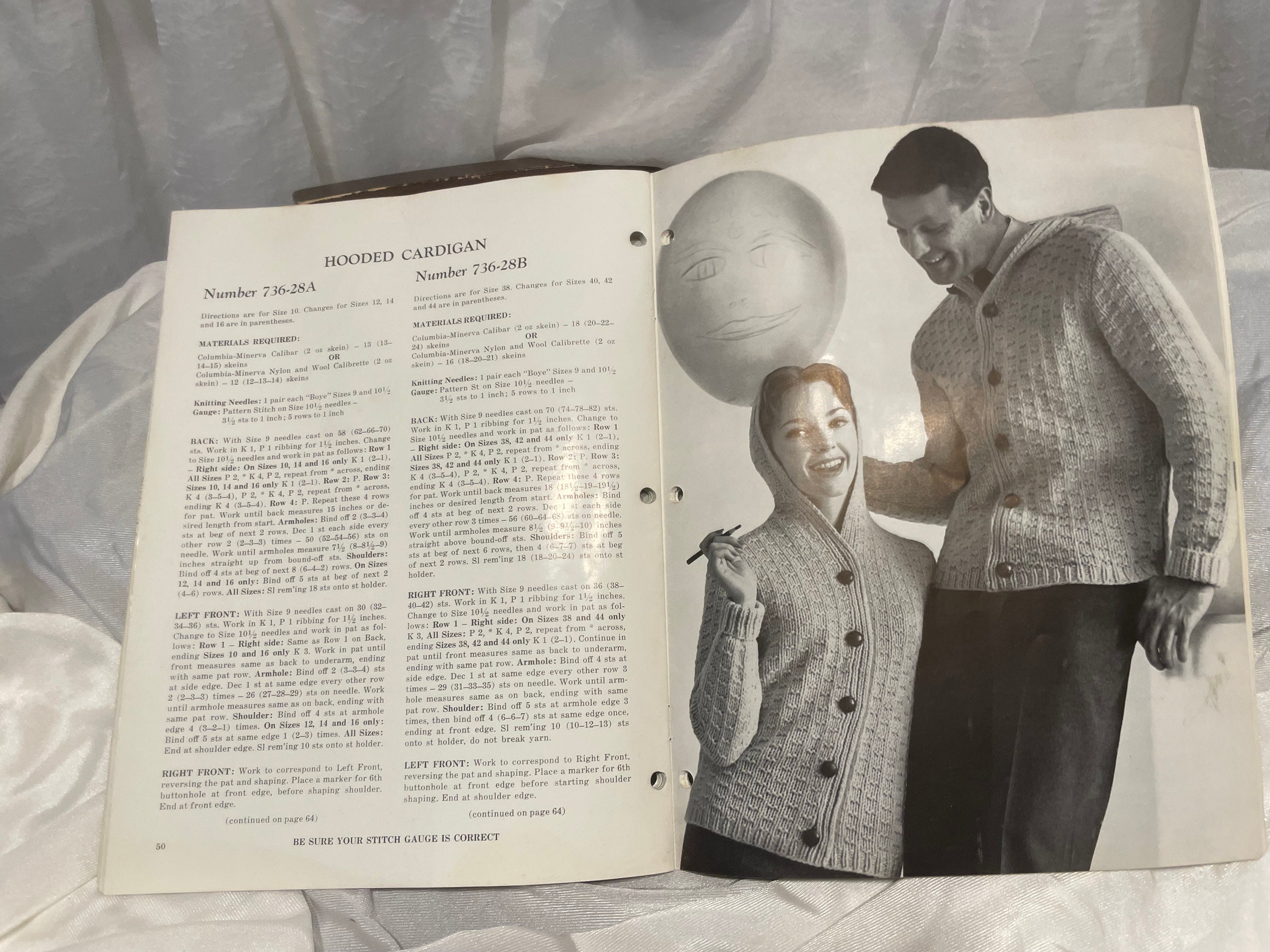 Vintage 1958 Knitting Pattern Book: Columbia Minerva Jubilee Collection ...