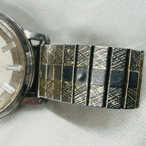 Vintage Mid Century Stainless Steel Waltham White Circle Face Mens ...