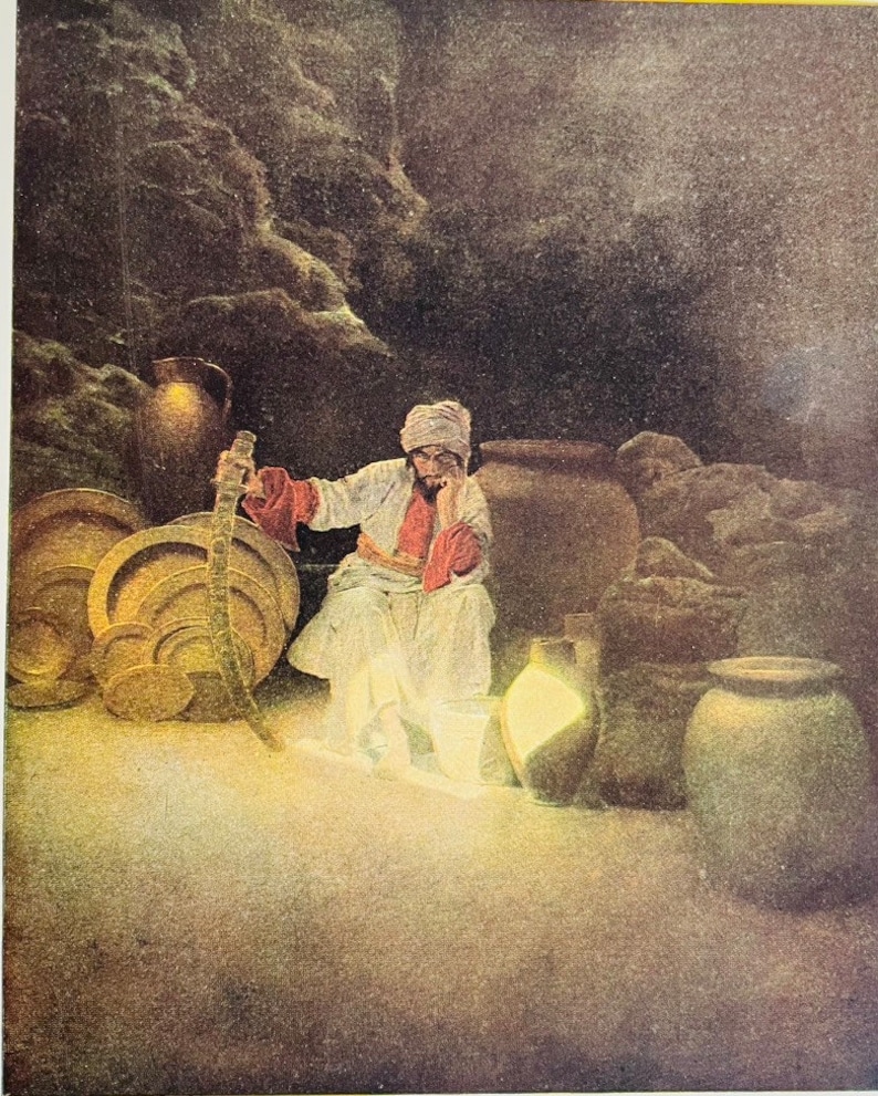 Maxfield Parrish CASSIM in the CAVE of the Forty THIEVES 1909 - Etsy