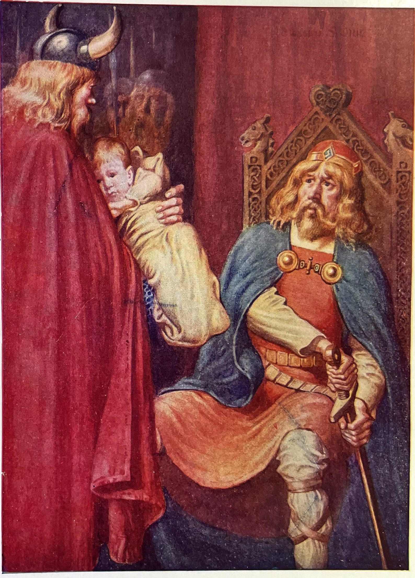 Viking Hauk King Hakon's Son & English King Athelstan Monro S Orr 1927 ...