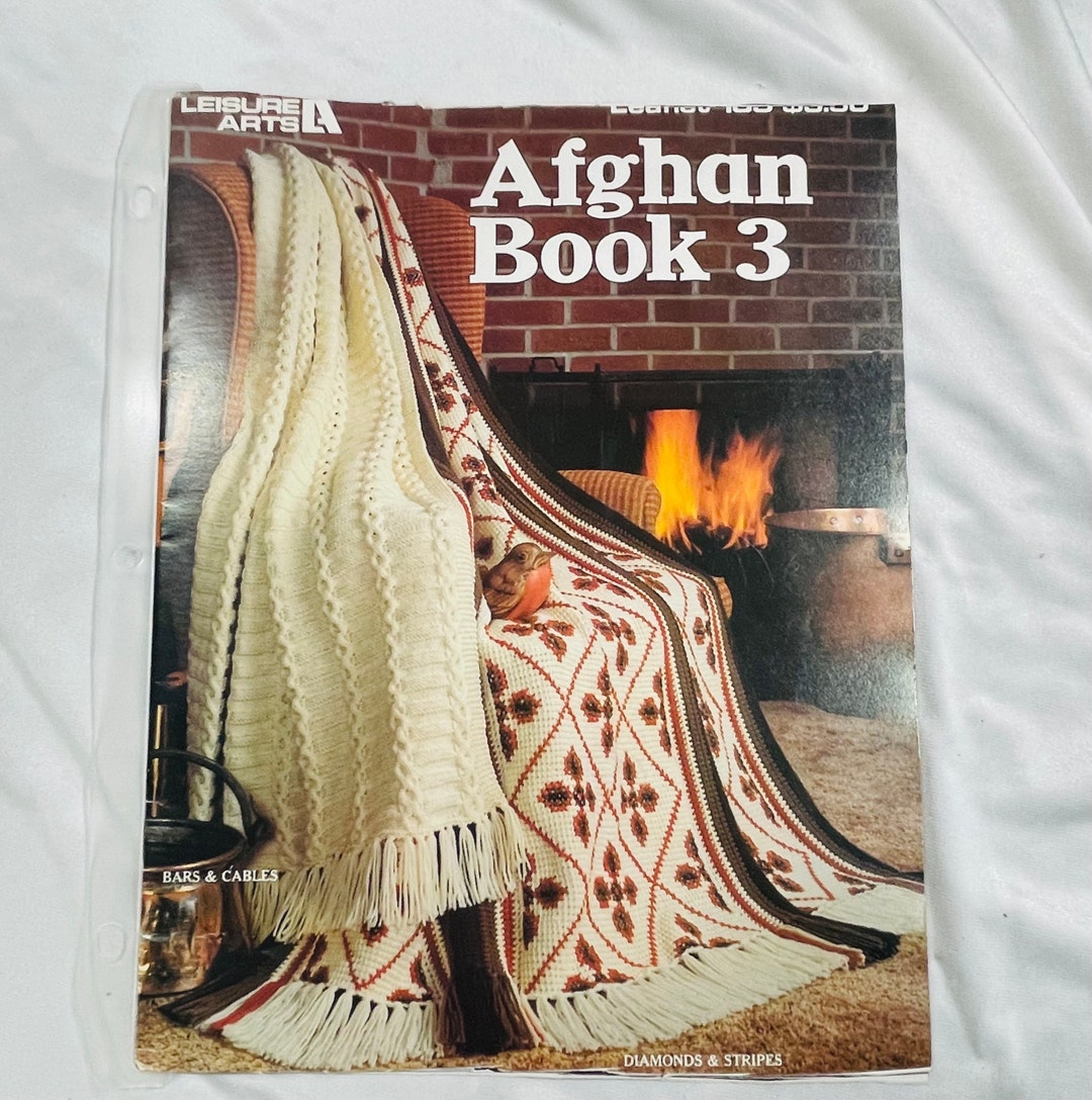 Leisure Arts Pattern Booklet 103 Afghan Book 3 17 Afghans to Knit ...