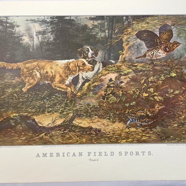 Vintage Hunting Art - Etsy