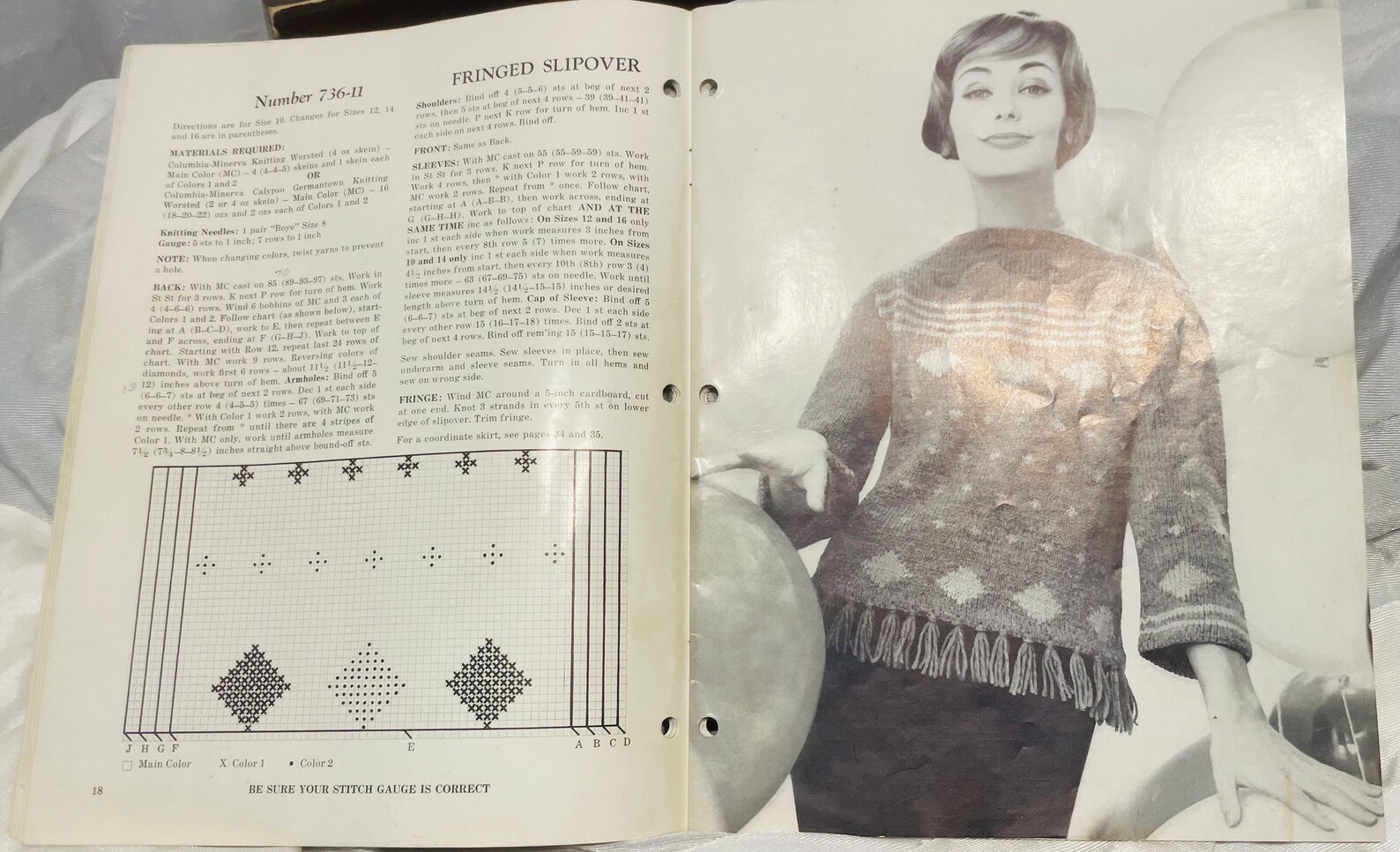 Vintage 1958 Knitting Pattern Book: Columbia Minerva Jubilee Collection ...