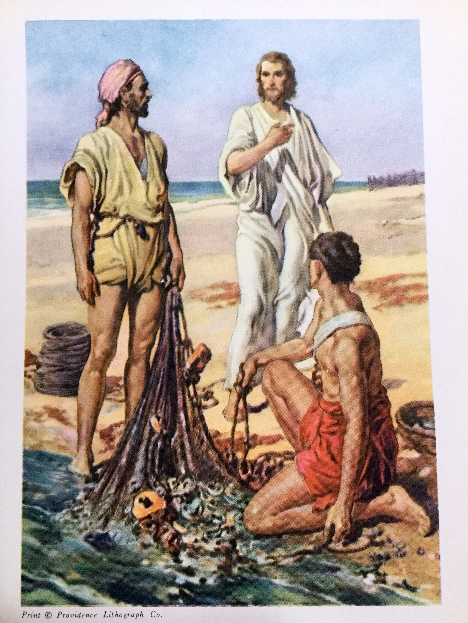 Jesus Calling Peter and Andrew Art Print Clive Uptton - Etsy