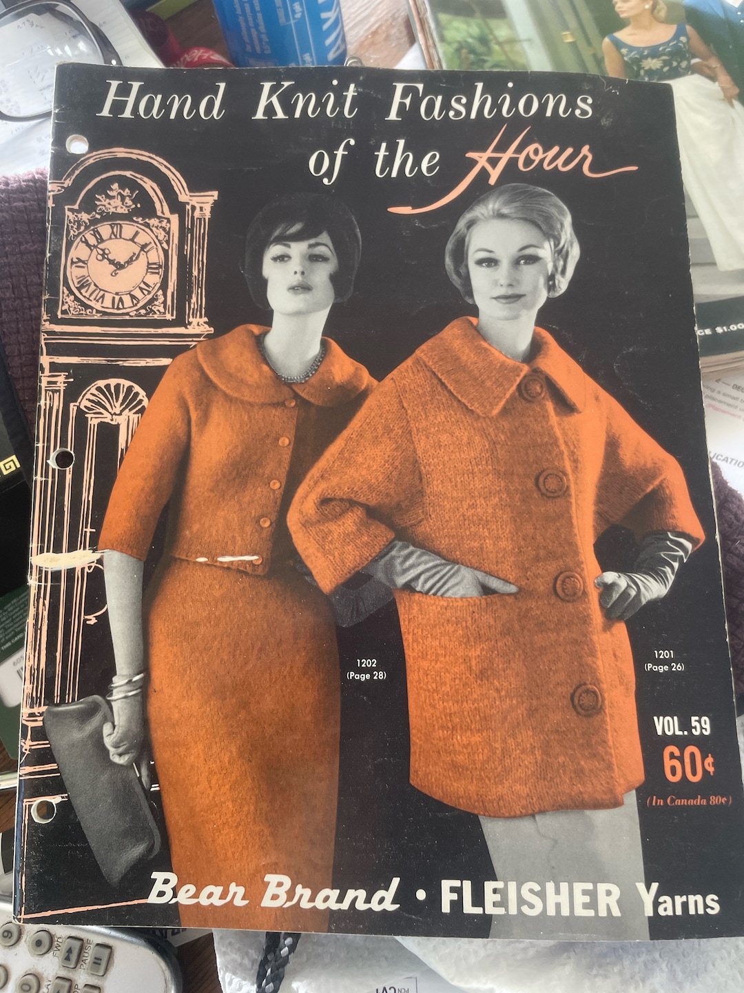 Hand Knit Fashions of the Hour Bernhard Ulmann Volume No. 59 1961 ...