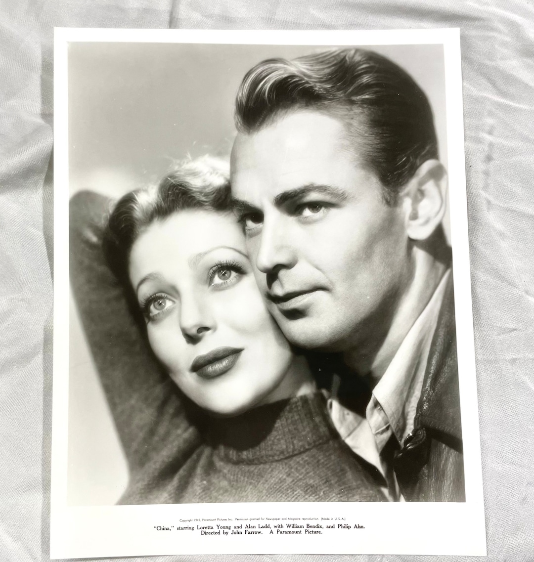 Loretta Young, Alan Ladd China (1943) Original Promotional Photo - 8x10 ...