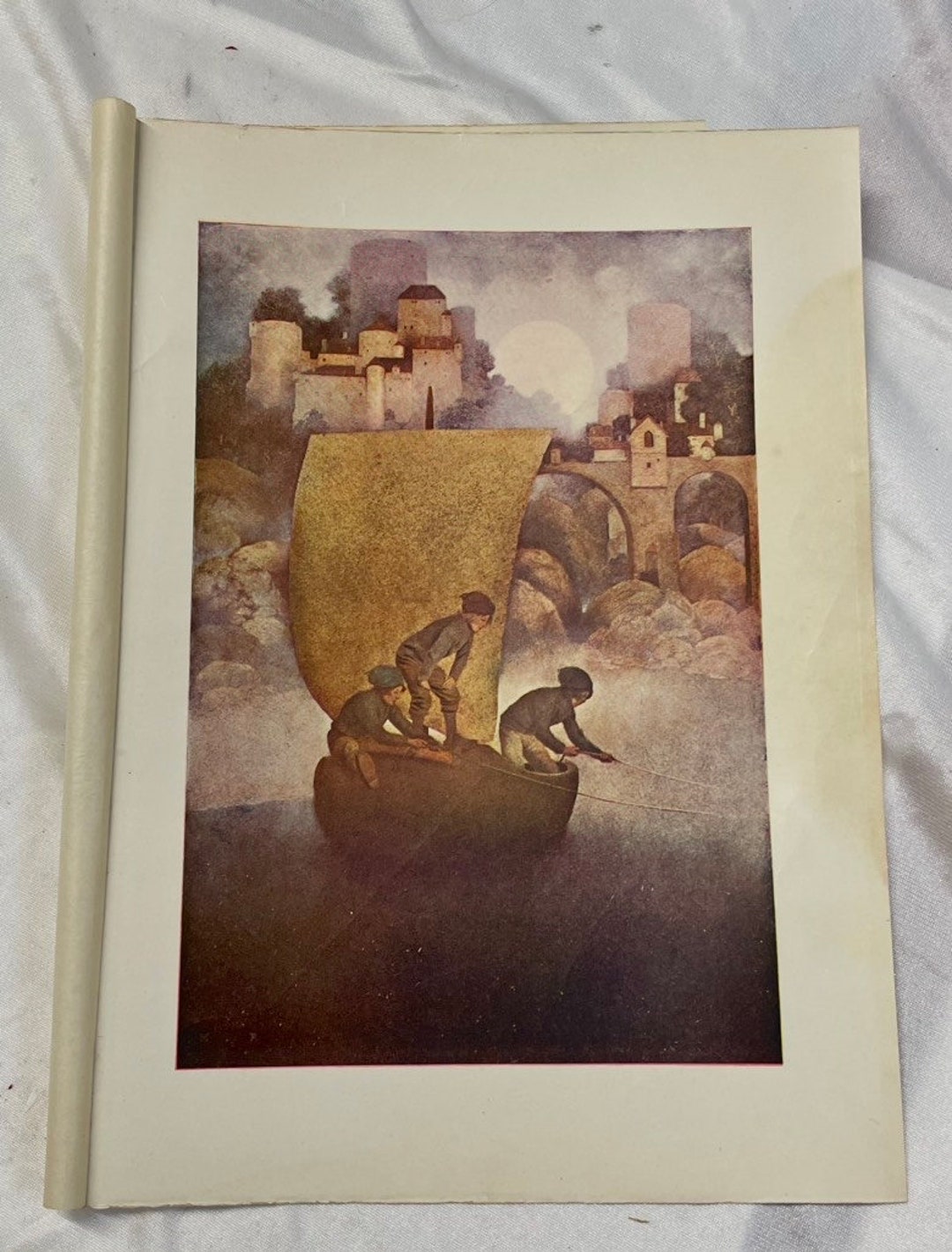 Maxfield Parrish 1904 Art Print Sailing “wynken, Blynken & Nod ...