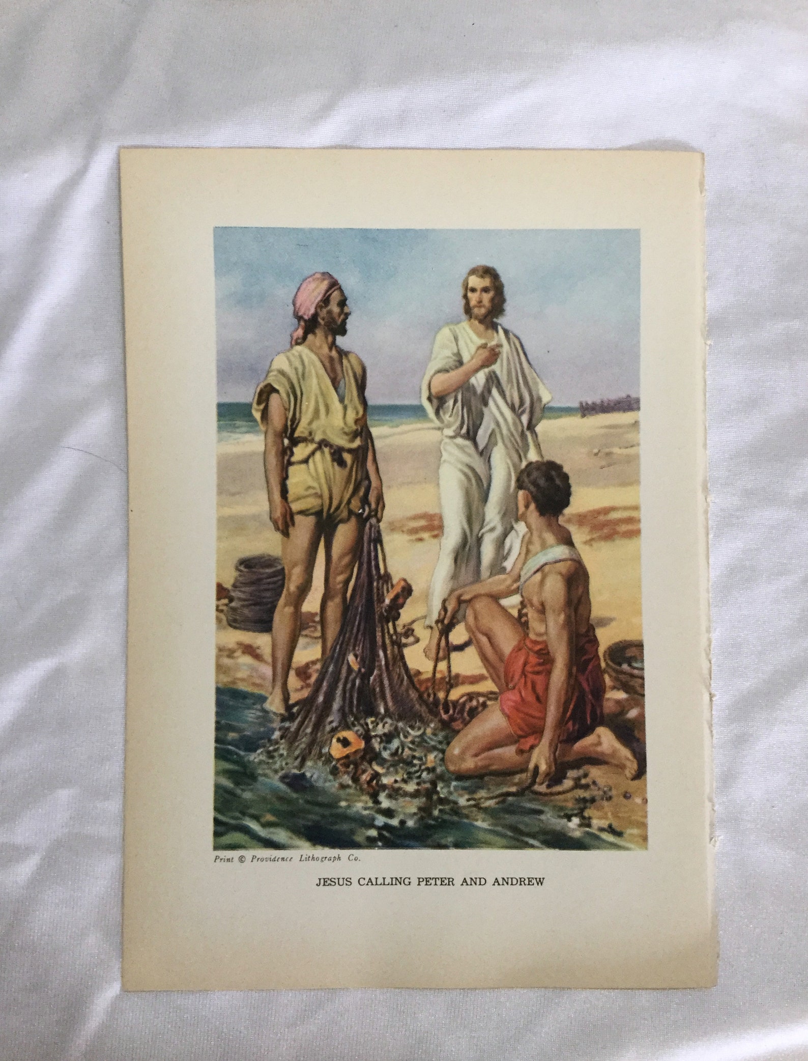 Jesus Calling Peter and Andrew Art Print Clive Uptton | Etsy