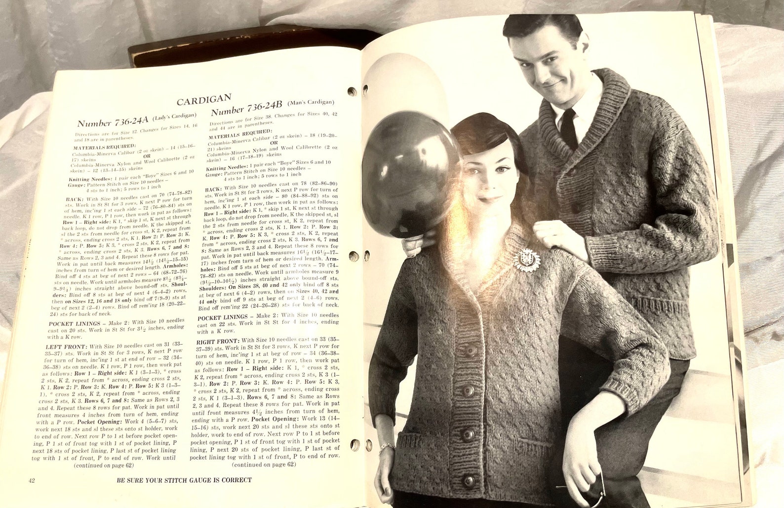 Vintage 1958 Knitting Pattern Book: Columbia Minerva Jubilee Collection ...