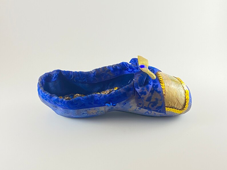 Ballet Pointe Shoe Blue Decorated Polar Express Theme - Etsy Norway