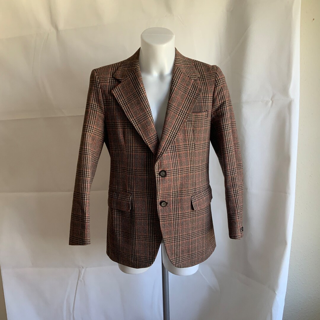 Vintage 40” Tweed Hacking Jacket, Thornproof Twist Tweed, 1970s. - Etsy