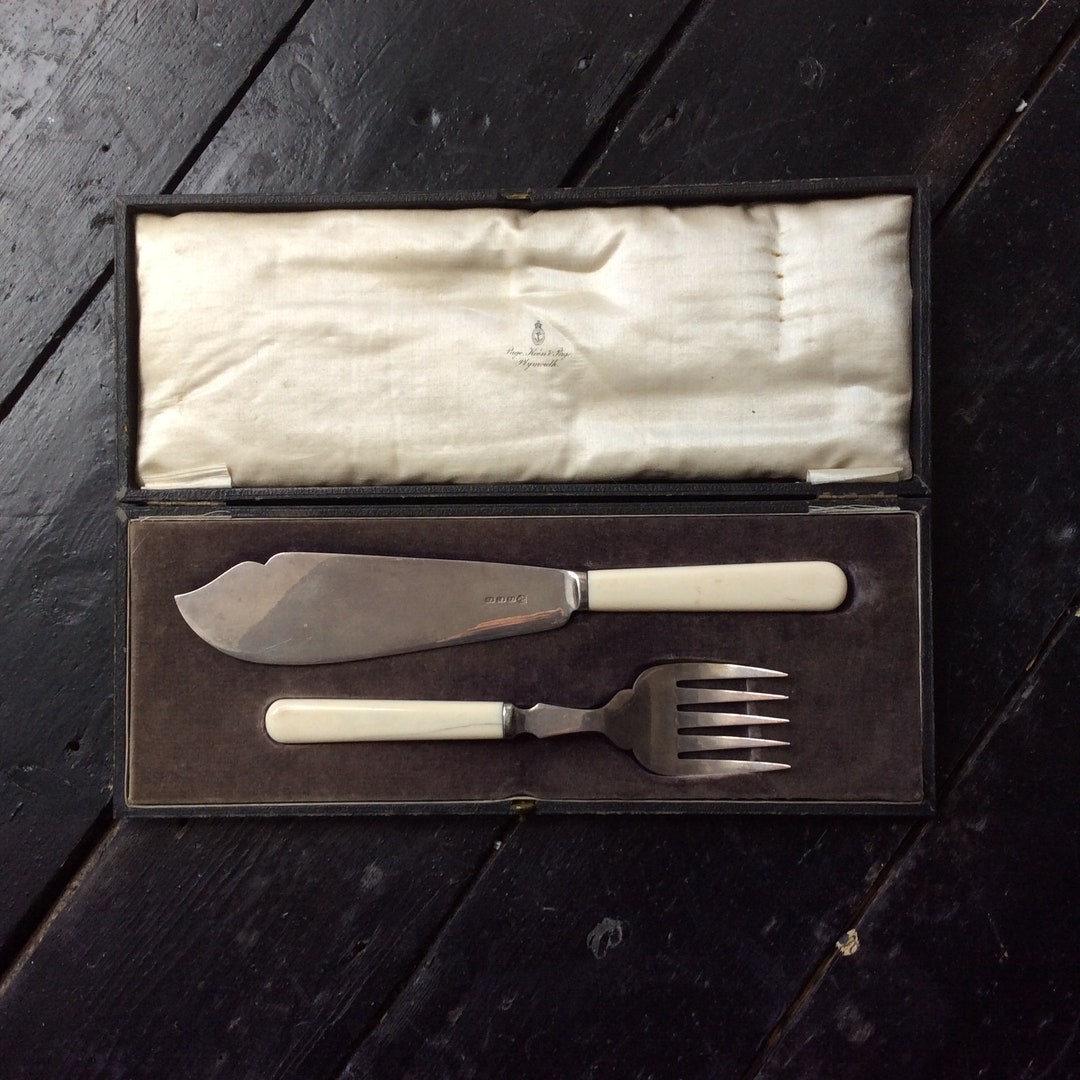 Antique Serving Cutlery by Atkins Sheffield, EPA, for Page Keen & Page ...