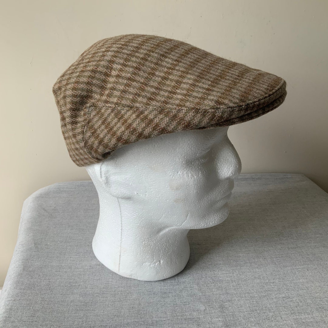 Vintage Cloth Cap, Traditional Gentlemans Tweed Cloth Cap, 58 Cm 23 ...