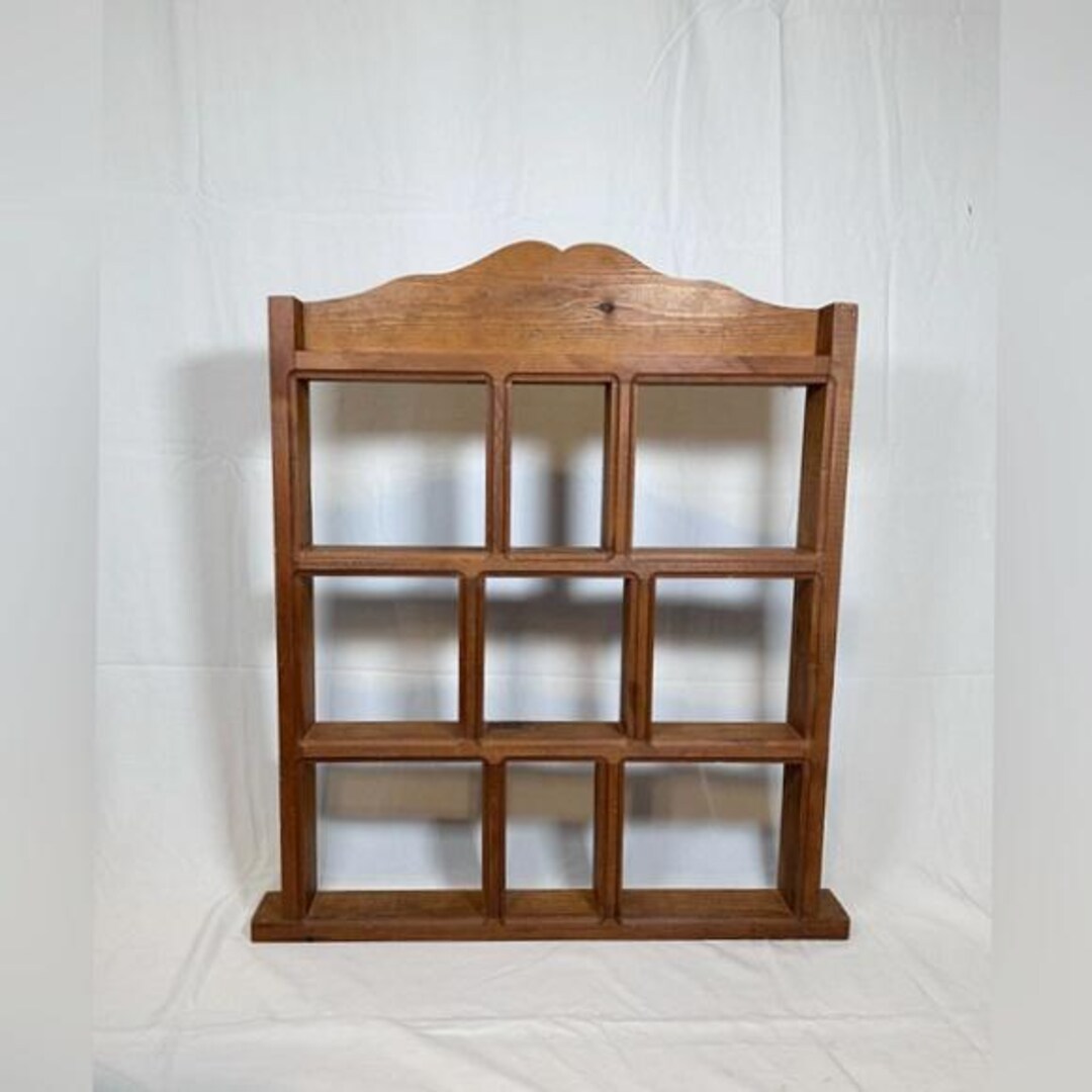 Vintage Farmhouse Wood Knick Knack Trinket Display Shadow Box Hanging ...