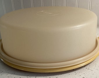 Tupperware Cake or Pie Saver,tupperware Harvest Gold Pie Cake Keeper ...