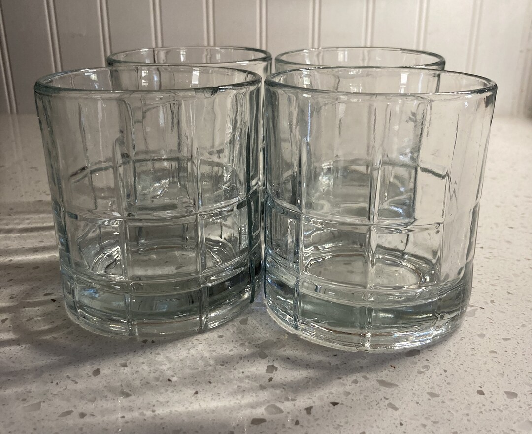 Anchor Hocking Manchester Tartan Clear 10oz Rocks Glass set of 3 - Etsy