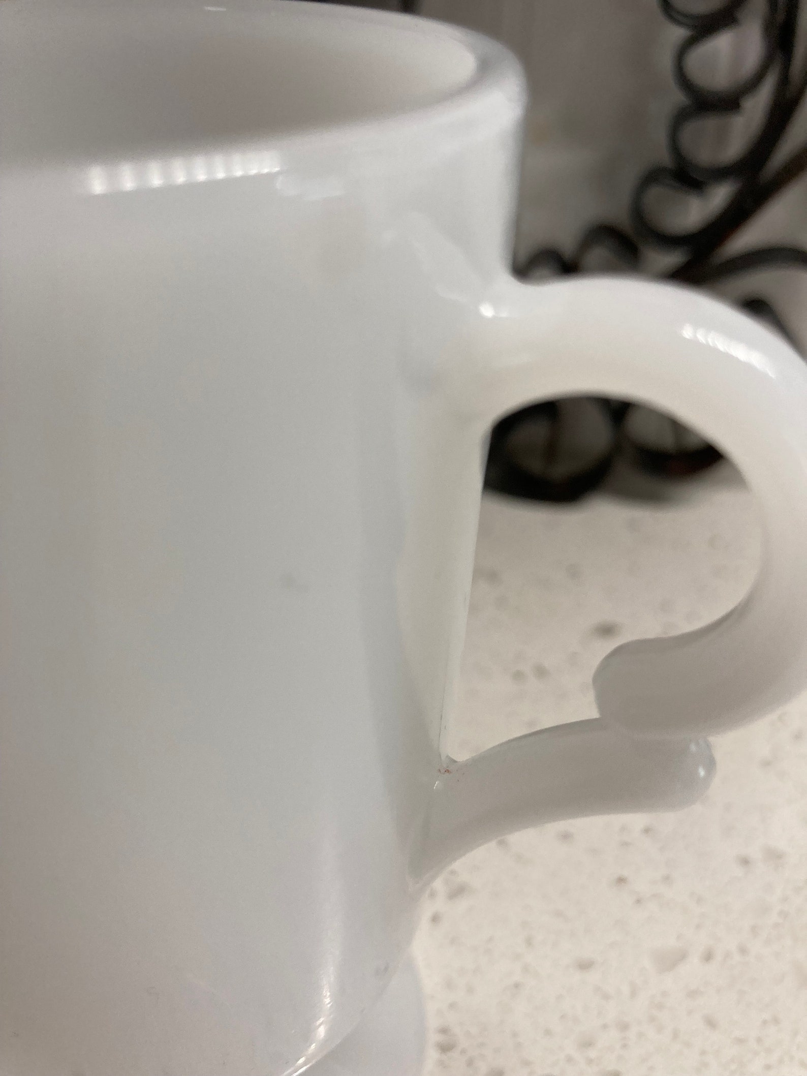 VINTAGE Mckee Glass Company White Milkglass Footed Irish Coffee Mug ...