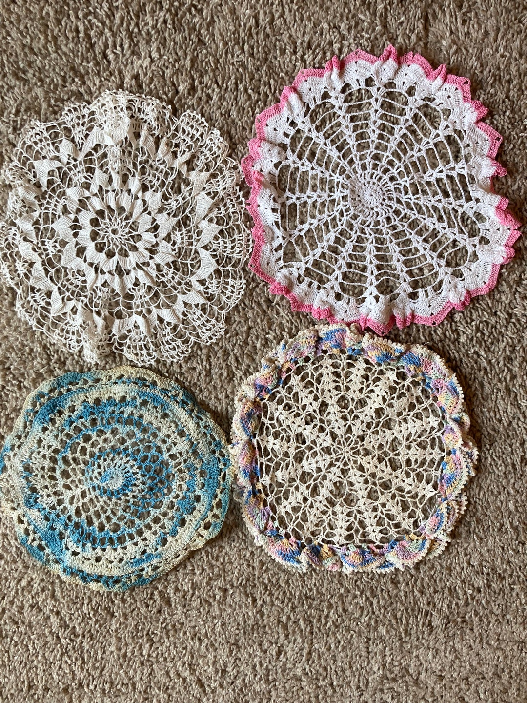 1960's Hand Crocheted Doilies Made by My Grandmother - Etsy