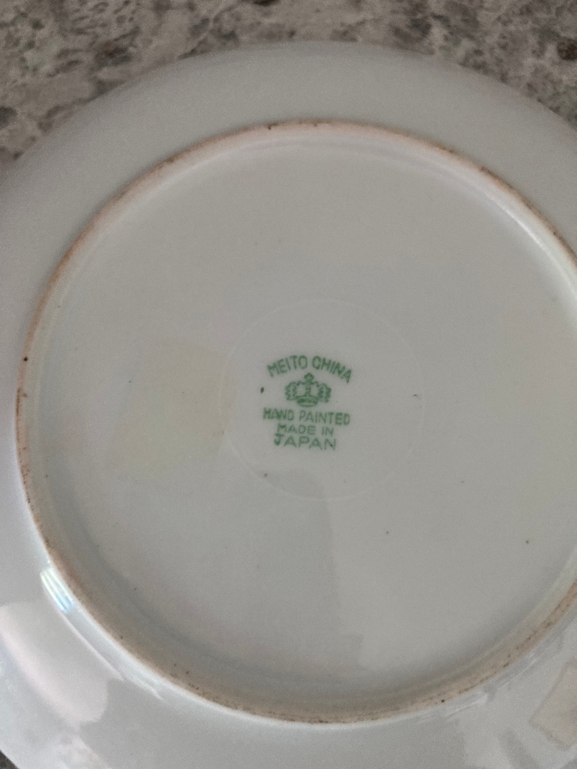 1930s Meito China Hand Painted Plate Made in Japan - Etsy