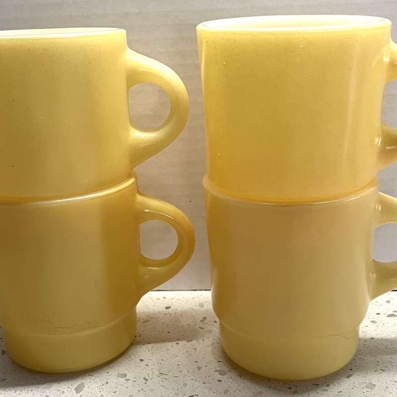 Yellow Milk Glass - Etsy