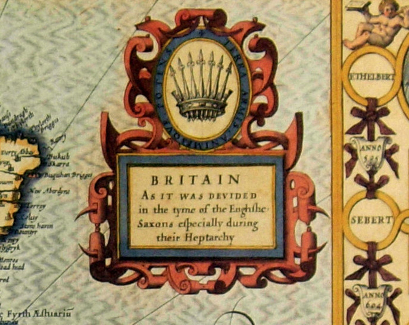 Map of England Dated 1611 - Wall Art - Etsy