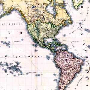 Map of the World in 1816: Facsimilie of A.H. Brue's Large Wall Map of ...