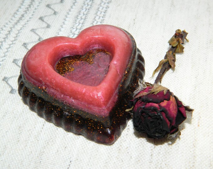 Heart Soap-love Soap Gift-heart Handmade Soap-bath and - Etsy