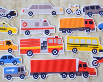 Transportation Felt Board Set Flannel Board Pieces Imagination Parking ...