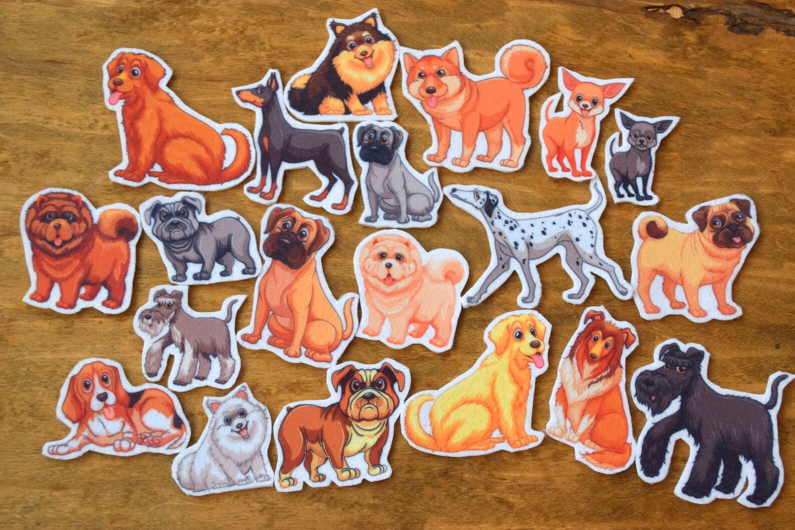 Dog Felt Board Flannel Toy Preschool Creative Play Felt Board Set ...