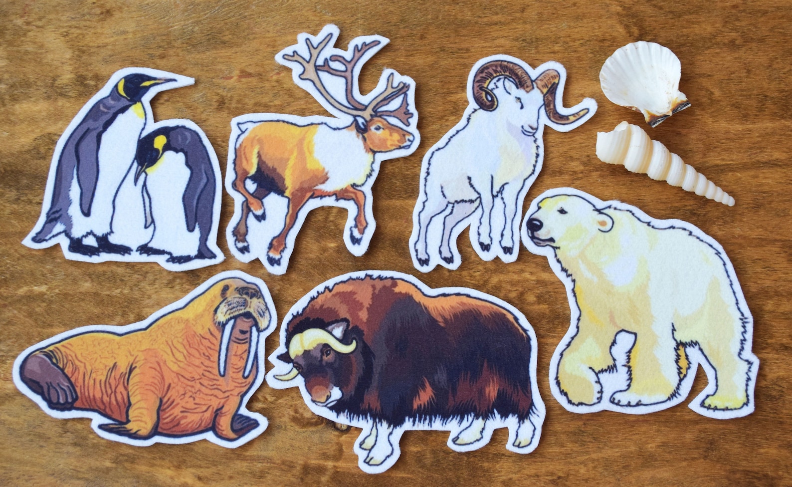 Arctic Animal Board Story Flannel Creative Play Felt Board Set Teacher ...