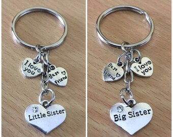 Sister keychains | Etsy