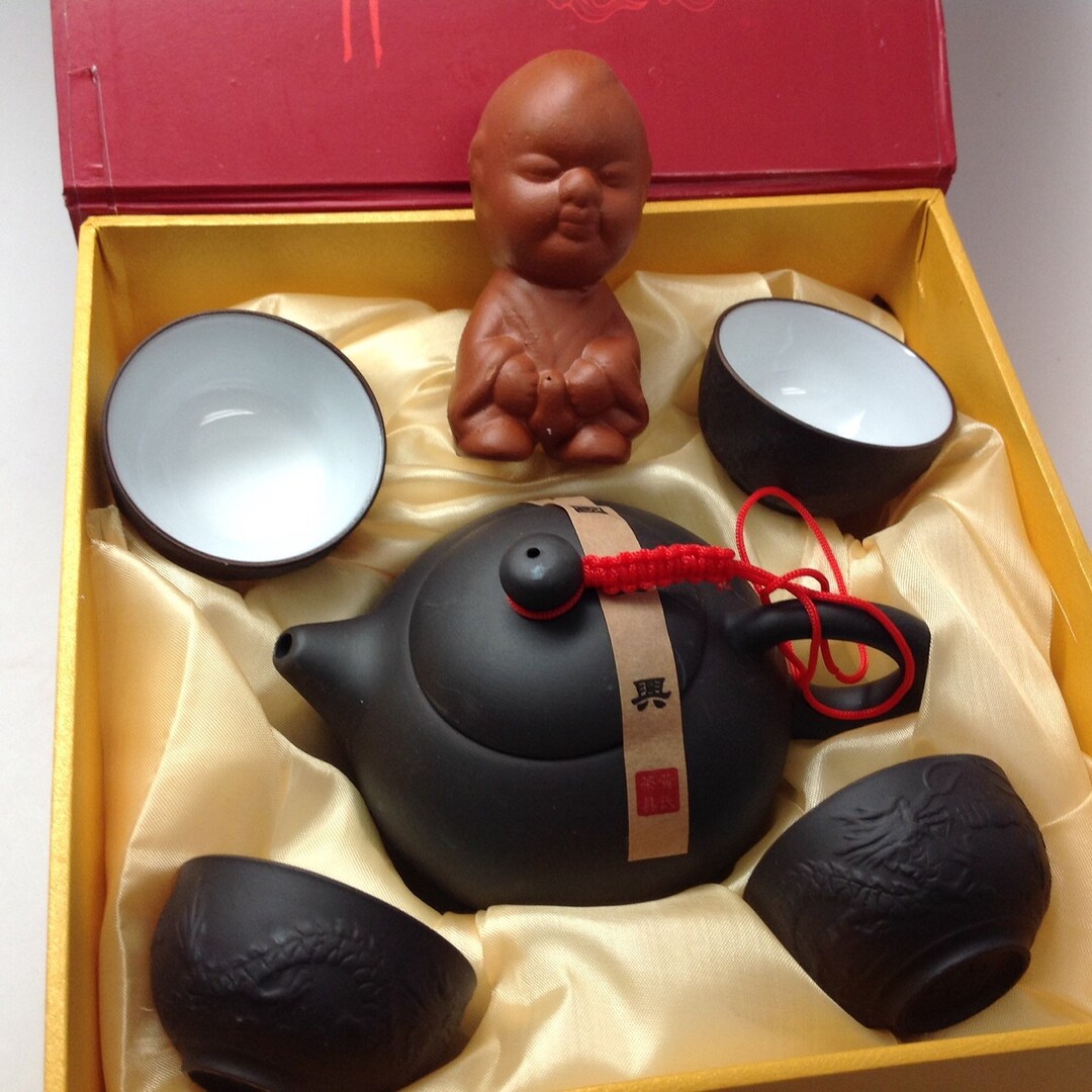 Beautifully Crafted Yixing Tea Set One Pot With 4 Cups Set A 111 - Etsy