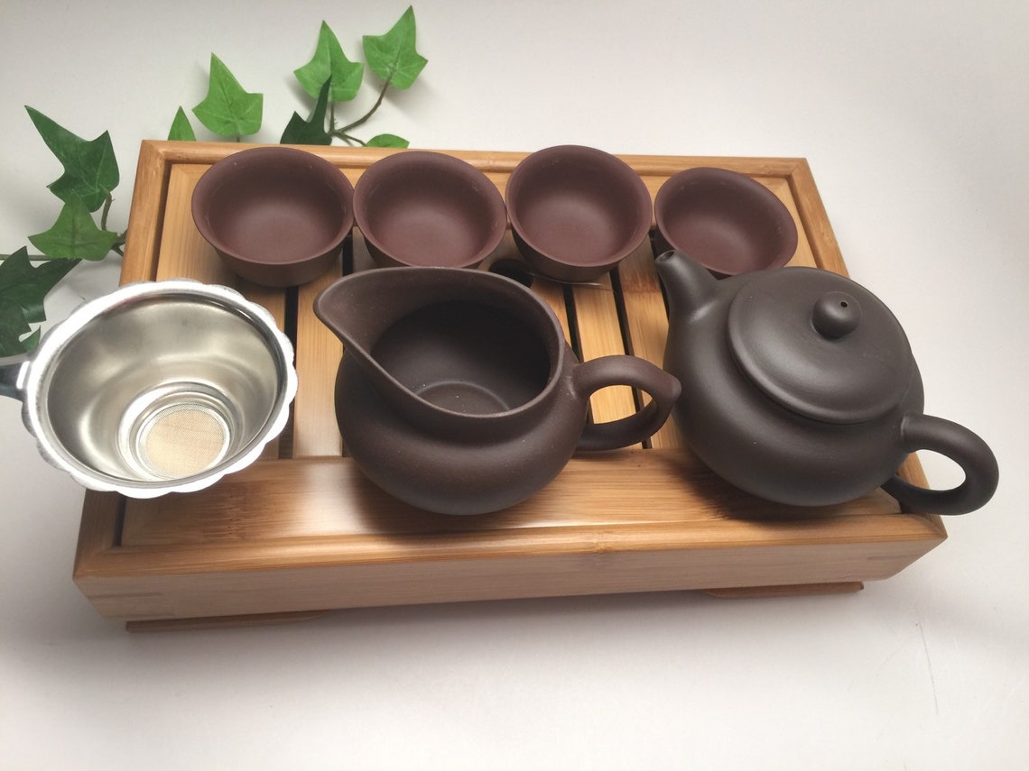 Yixing Tea Set full Set fancy - Etsy
