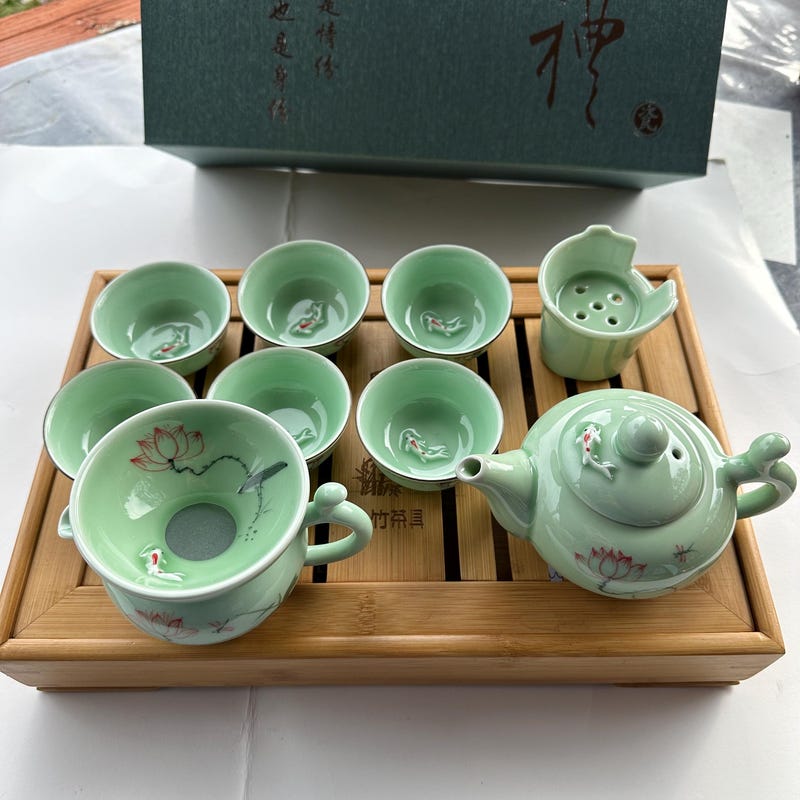 Gongfu Tea Set Flower - Etsy