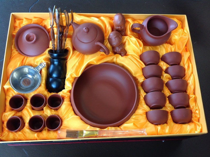 Yixing Tea Set Full set Fancy 118 | Etsy