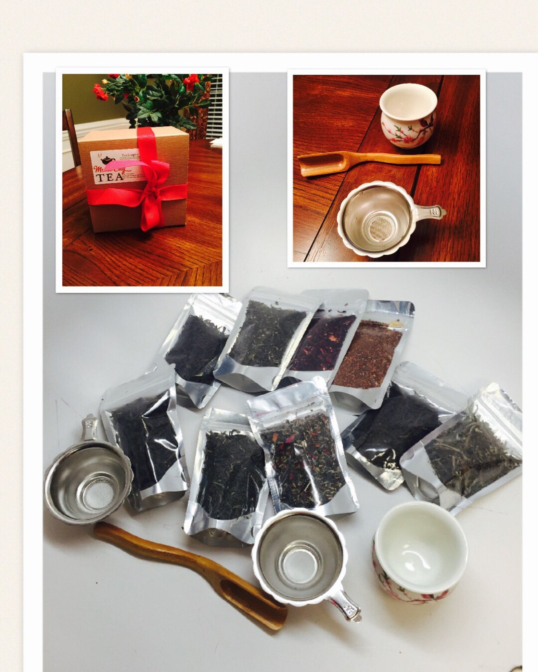 Christmas Christmas Tea Sampler With Gift Wrap - Etsy