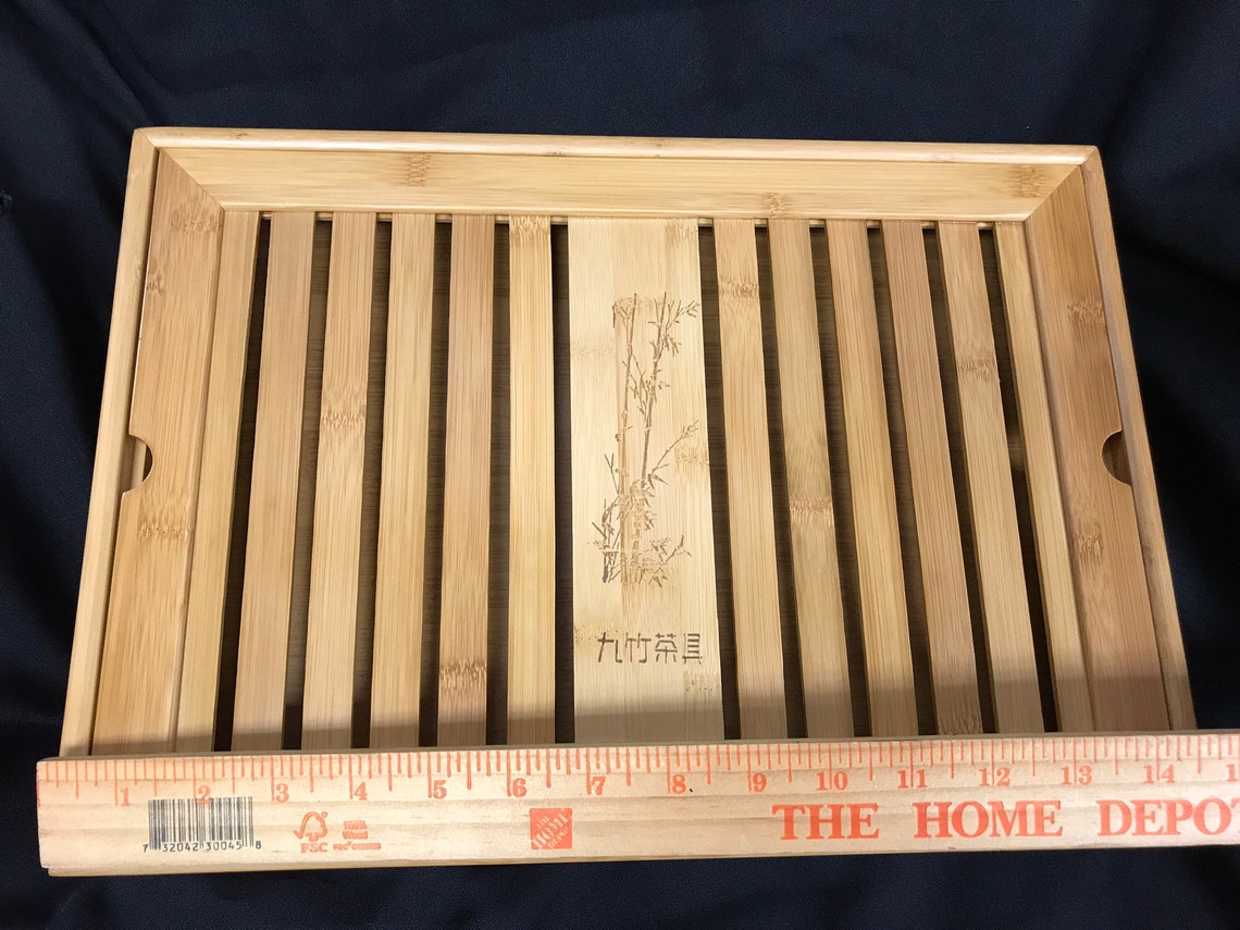 Bamboo Tea Tray Large Size 15.8x11x2.8inch Only Sale Tea Tray - Etsy